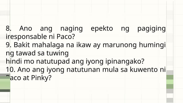 Pagpapahalaga sa Pangako, Pinagkasunduan | PPTX