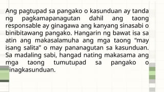 Pagpapahalaga sa Pangako, Pinagkasunduan | PPTX