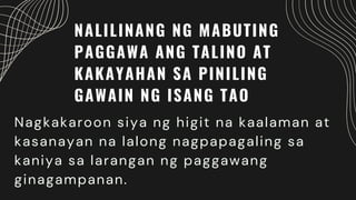 KASIPAGAN, PAGPUPUNYAGI AT DISIPLINA SA PAGGAWA | PDF