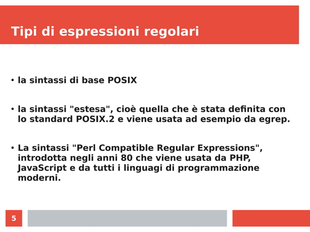 Espressioni regolari da 0 a esperti | PPT