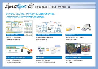 EspressReport ESカタログ―リアルタイムなデータの見える化(BI)で情報共有を実現― | PDF | Databases | Computer Software and ...