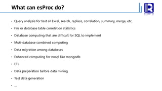 esProc introduction | PPT