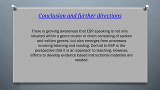 ESP & SPEAKING SKILLS: THEORIES AND PRACTICES.pptx
