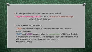 ESP & SPEAKING SKILLS: THEORIES AND PRACTICES.pptx