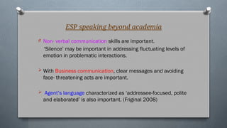 ESP & SPEAKING SKILLS: THEORIES AND PRACTICES.pptx