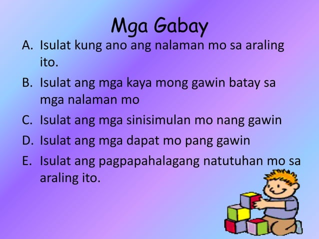 ESP Y1 ARALIN 9 MAHINAHON SA LAHAT NG PAGKAKATAON.pptx