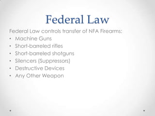 NFA Firearm PPT | PPTX