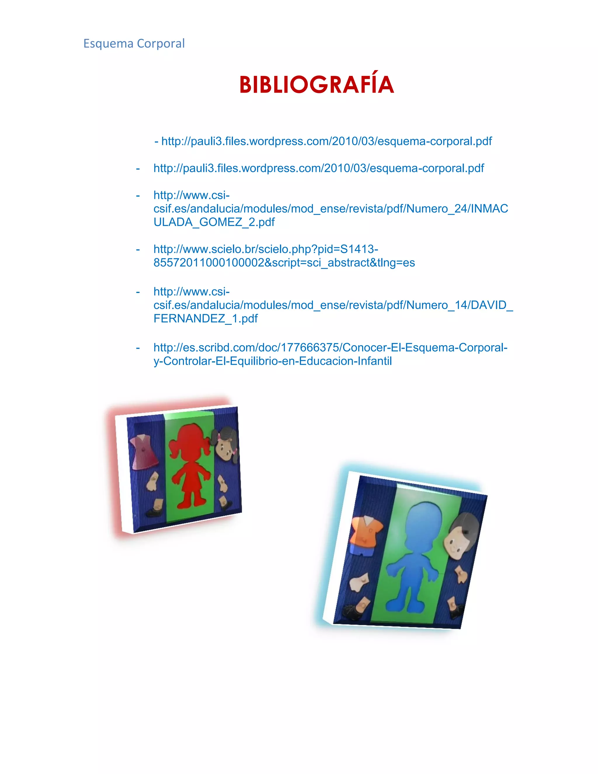 Esquema corporal word | PDF