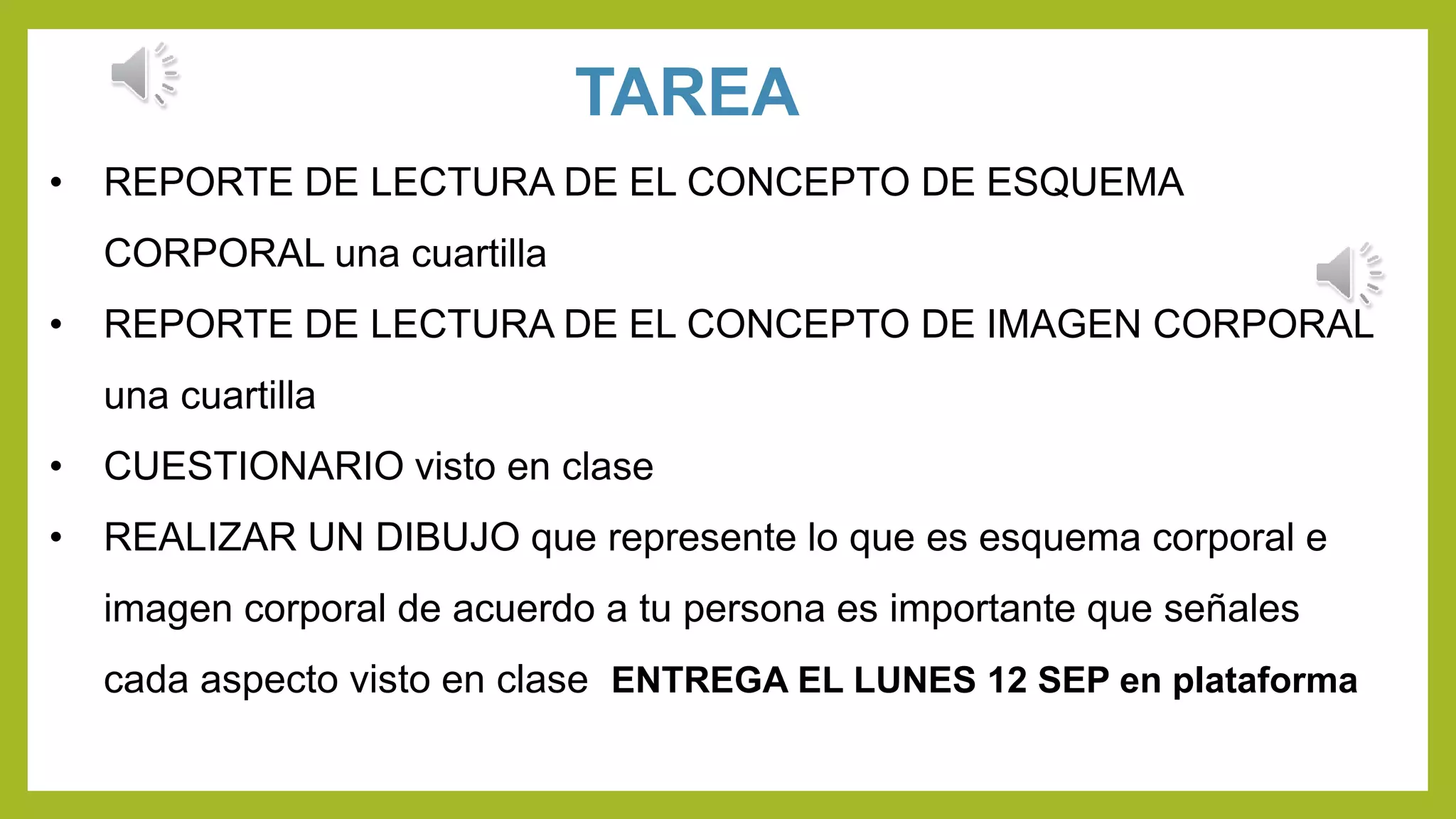 Esquema corporal e imagen corporal | PPTX