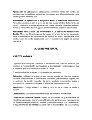 Esquema corporal y ajuste postural | DOC