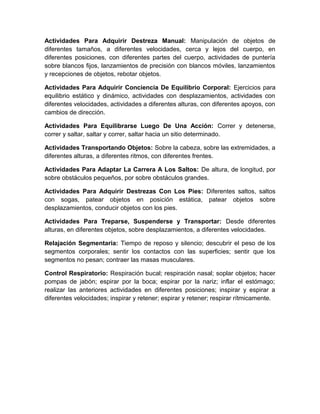 Esquema corporal y ajuste postural | DOC