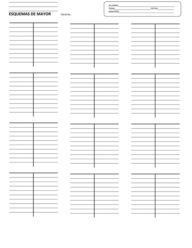 Esquema de mayor | PDF