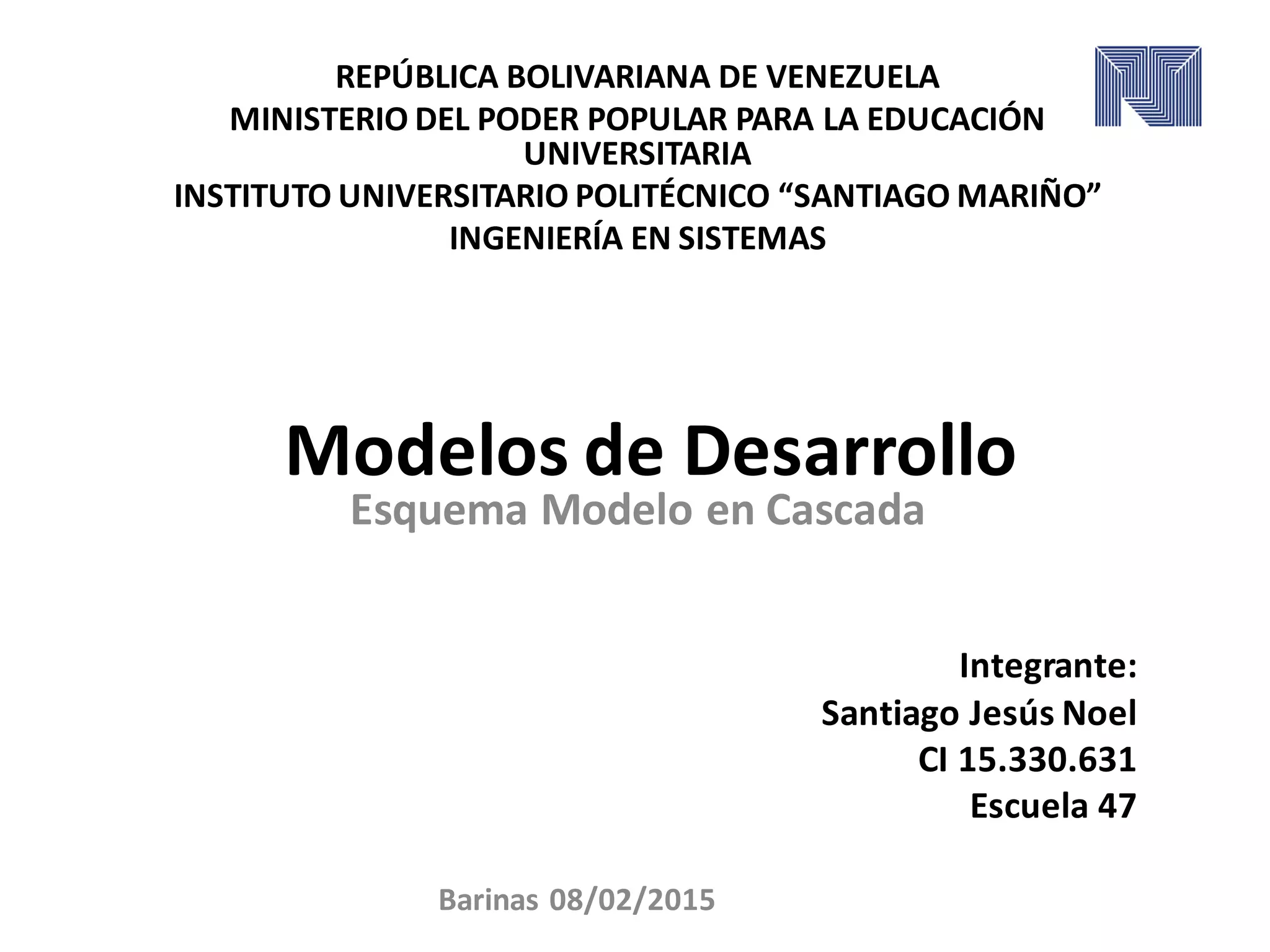 Esquema modelo en cascada | PDF