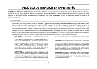 Proceso de Atención en Enfermería | DOCX