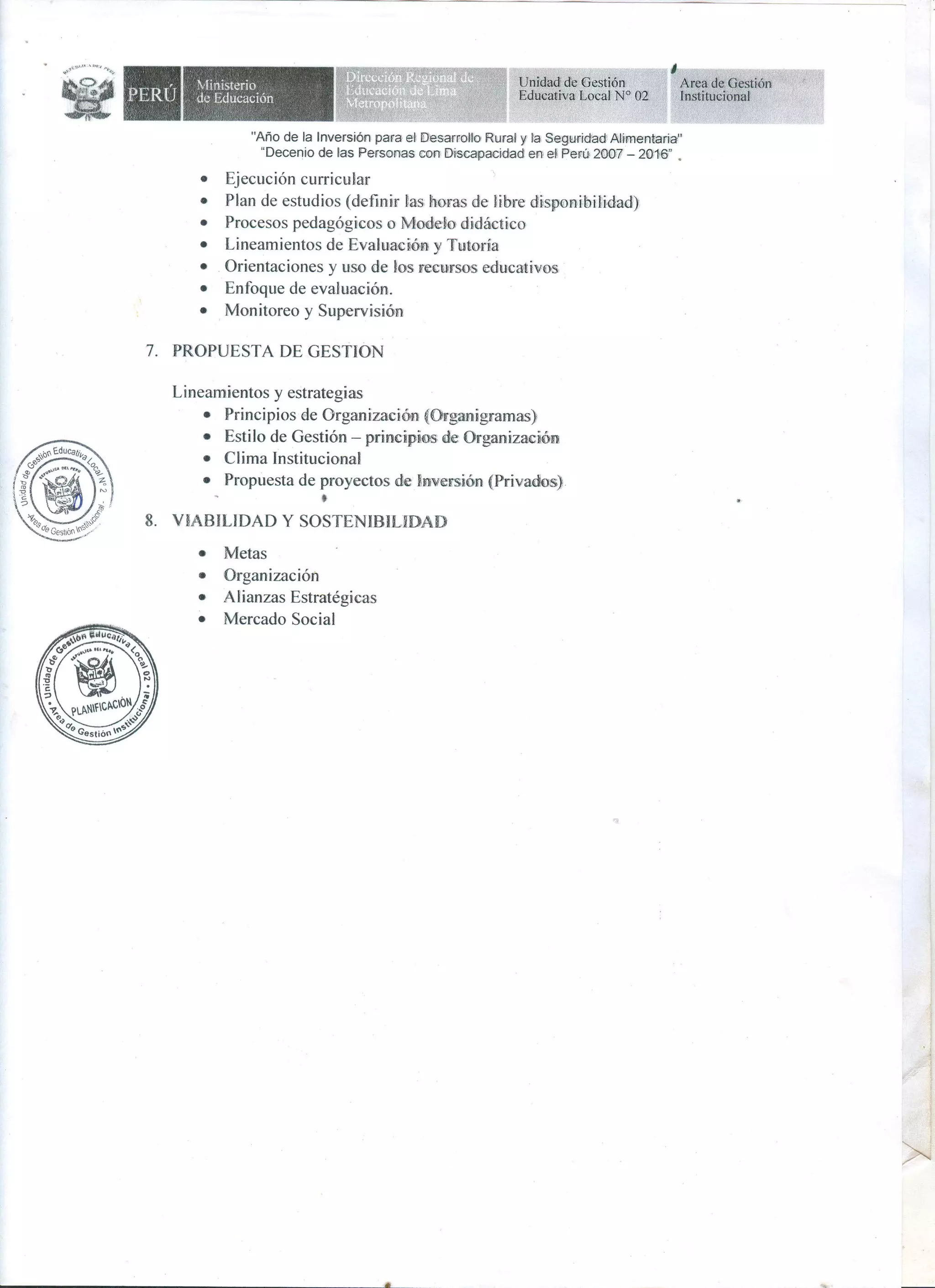 Esquema pei ugel 02 | PDF