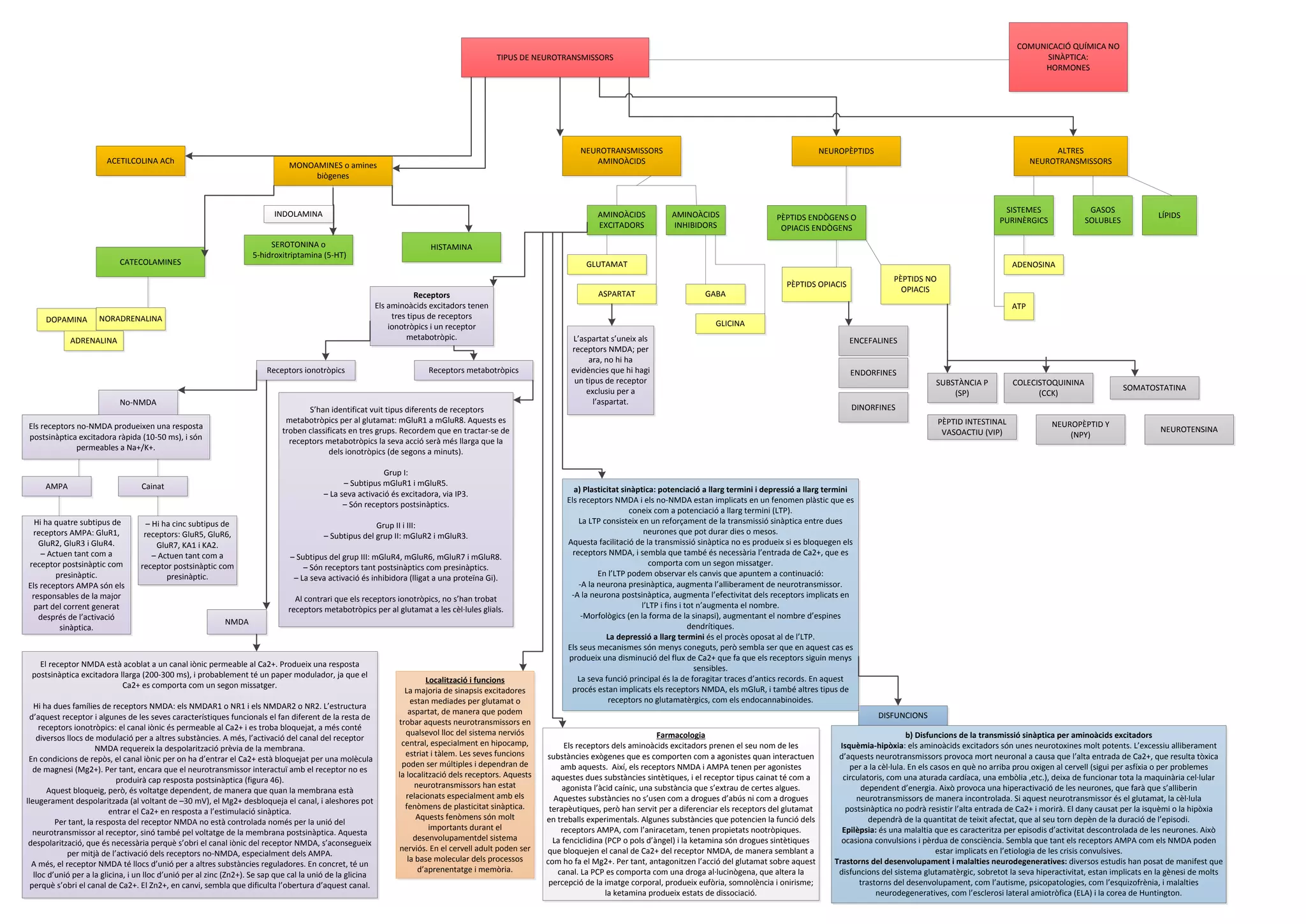 Esquema sinapsis, neurotransmissors | PDF