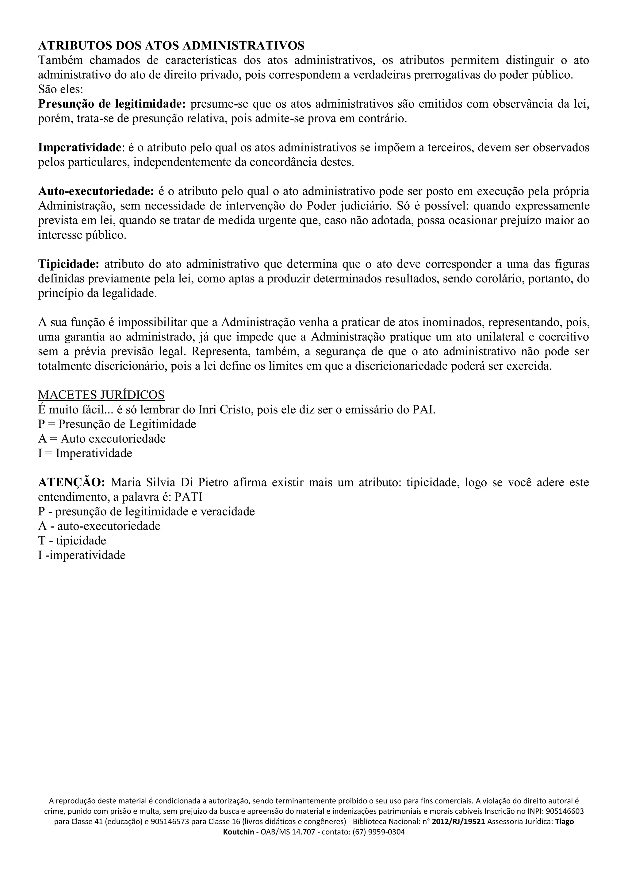 Esquemas, mapas mentais atos administrativos | PDF