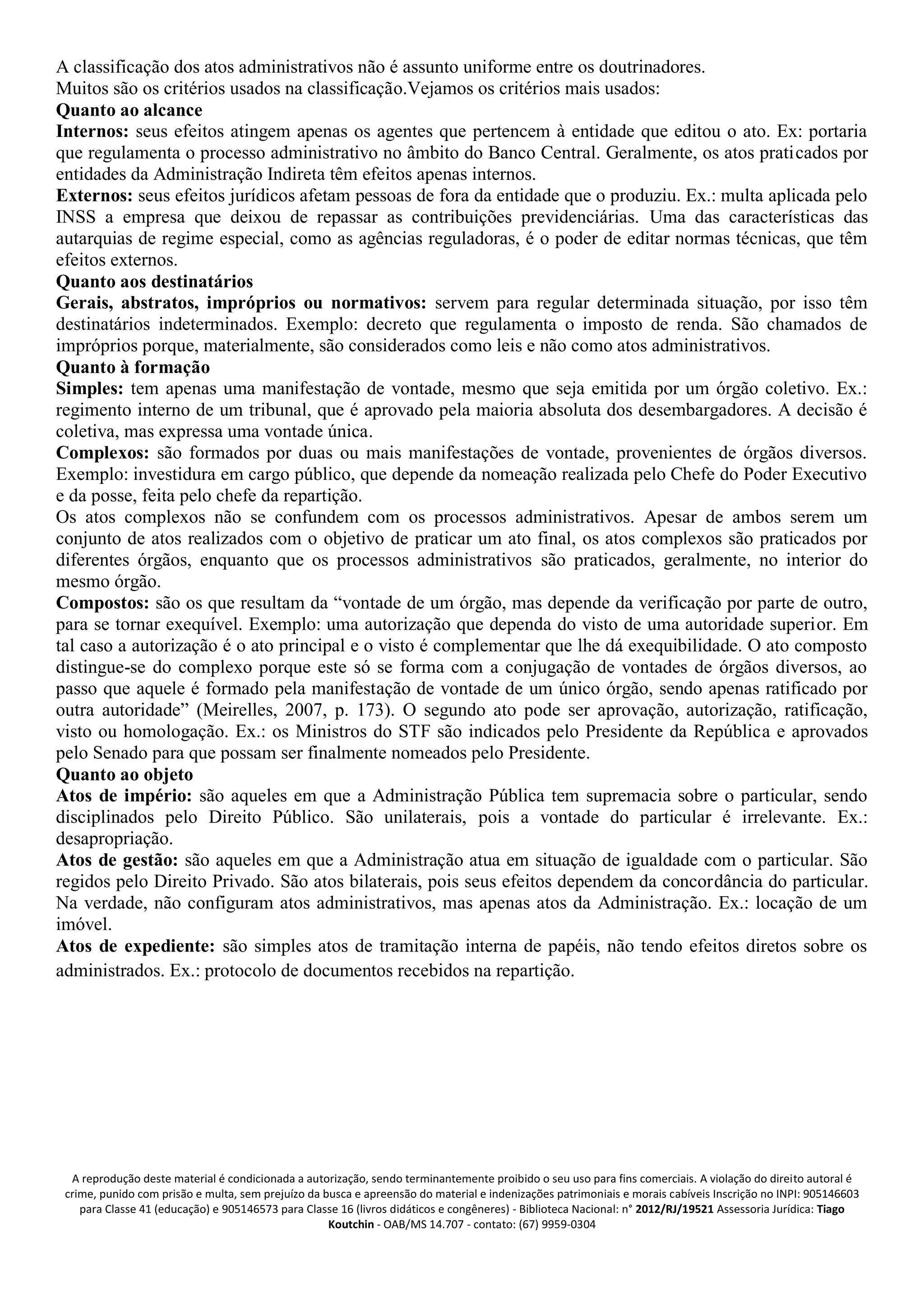 Esquemas, mapas mentais atos administrativos | PDF