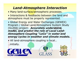 M. Ek - Land Surface in Weather and Climate Models; "Surface scheme" | PDF