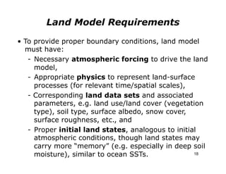 M. Ek - Land Surface in Weather and Climate Models; "Surface scheme" | PDF