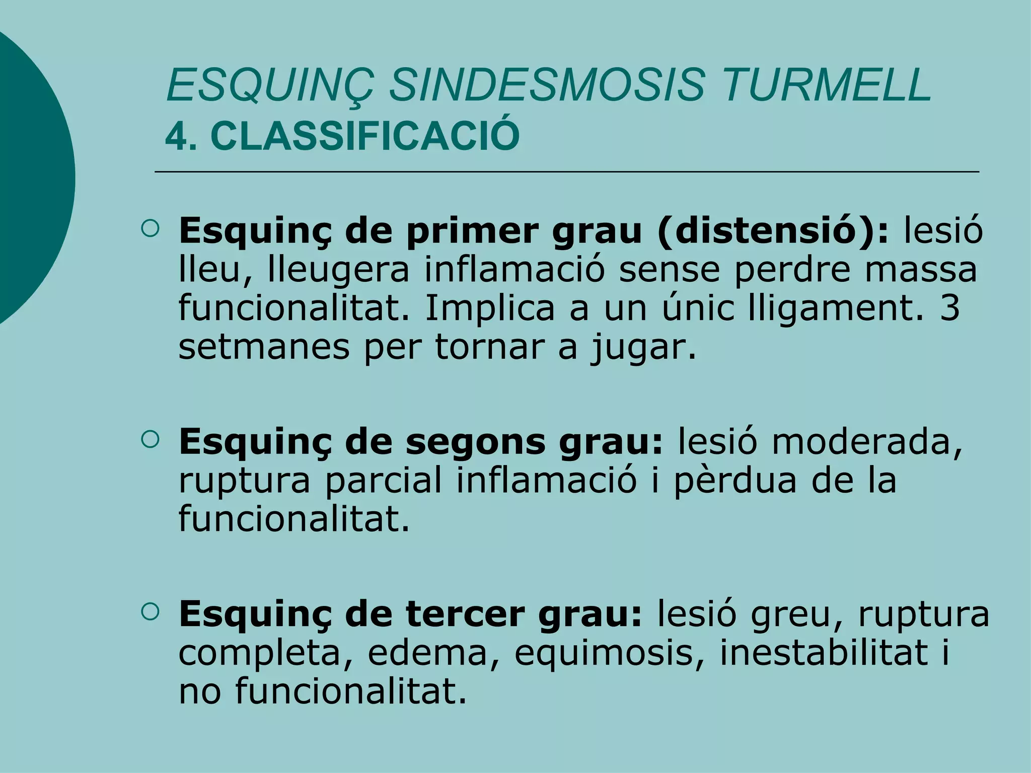 Esquinç sindesmosis turmell | PPT