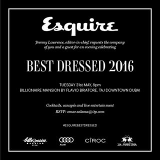 Esquire best dressed invite | PDF