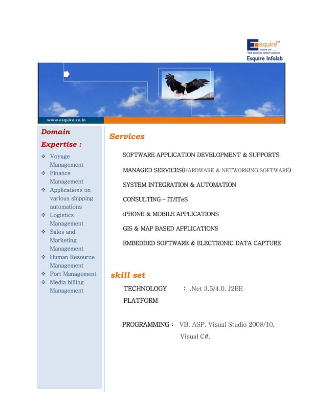 Esquire corporate brochure | PDF