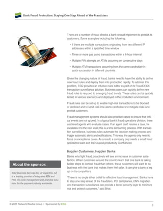 ATM Fraud Prevention Management White Paper from ESQ | PDF