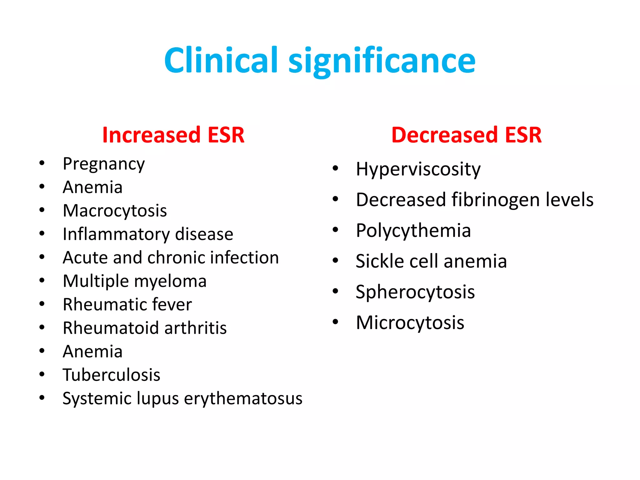 Erythrocyte Sedimentation Rate | PPTX