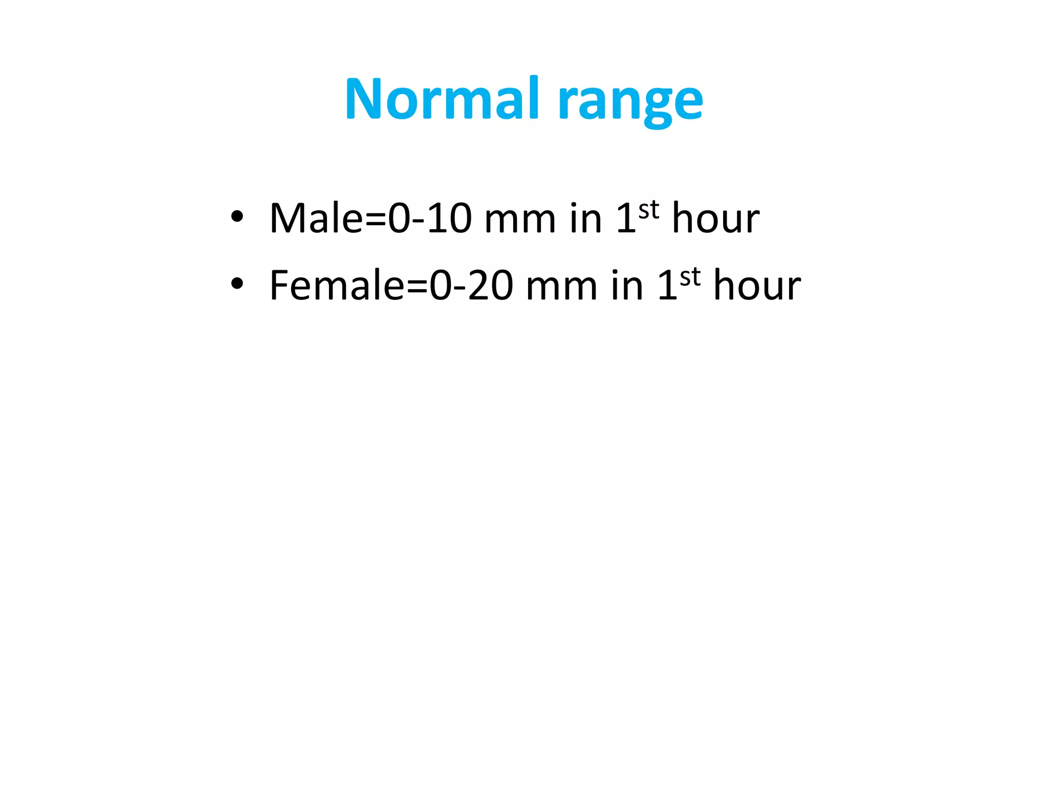 Erythrocyte Sedimentation Rate | PPTX