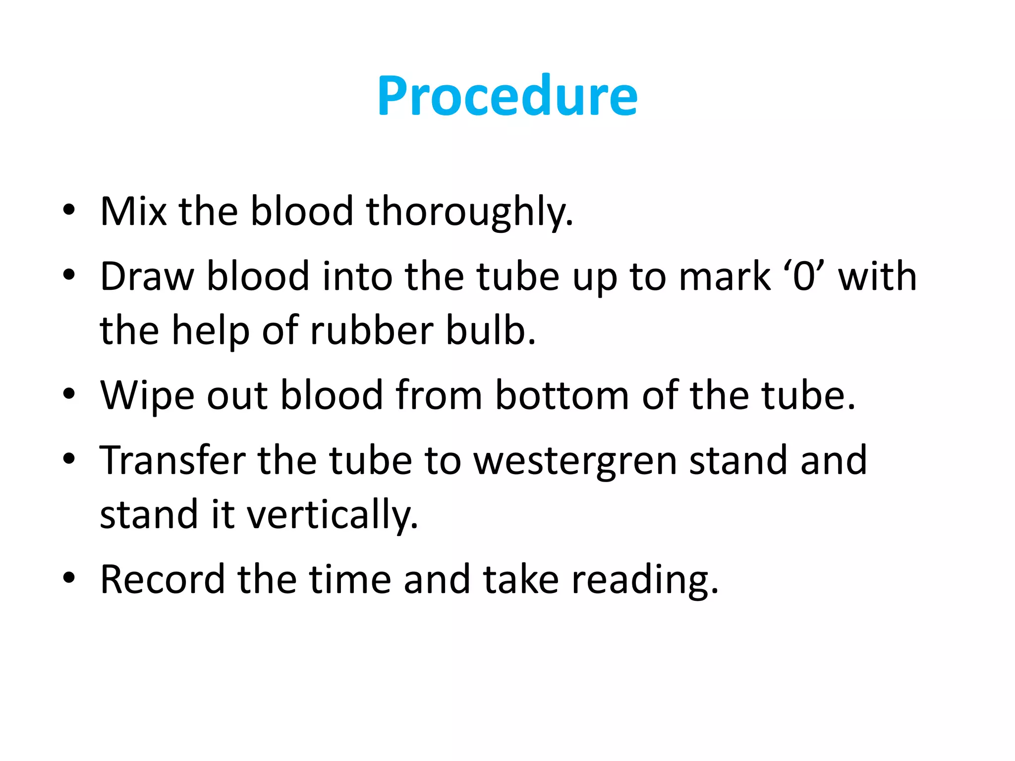 Erythrocyte Sedimentation Rate | PPTX