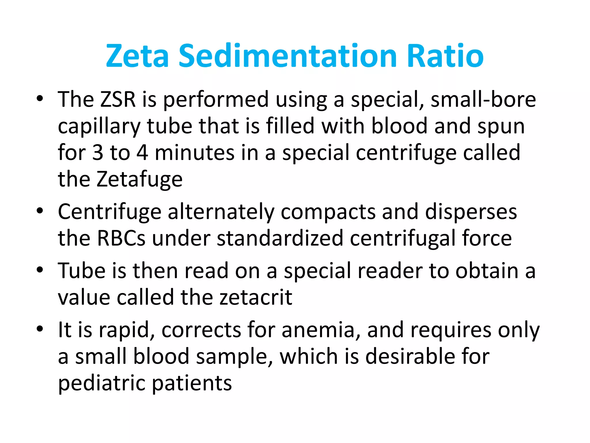 Erythrocyte Sedimentation Rate | PPTX