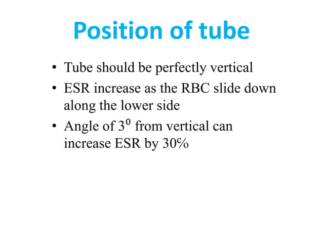 Erythrocyte Sedimentation Rate | PPTX
