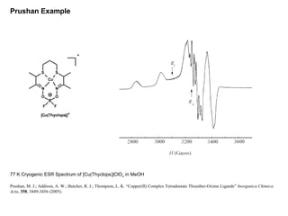 electron spin resonance spectroscopy ( EPR/ESR) | PPT