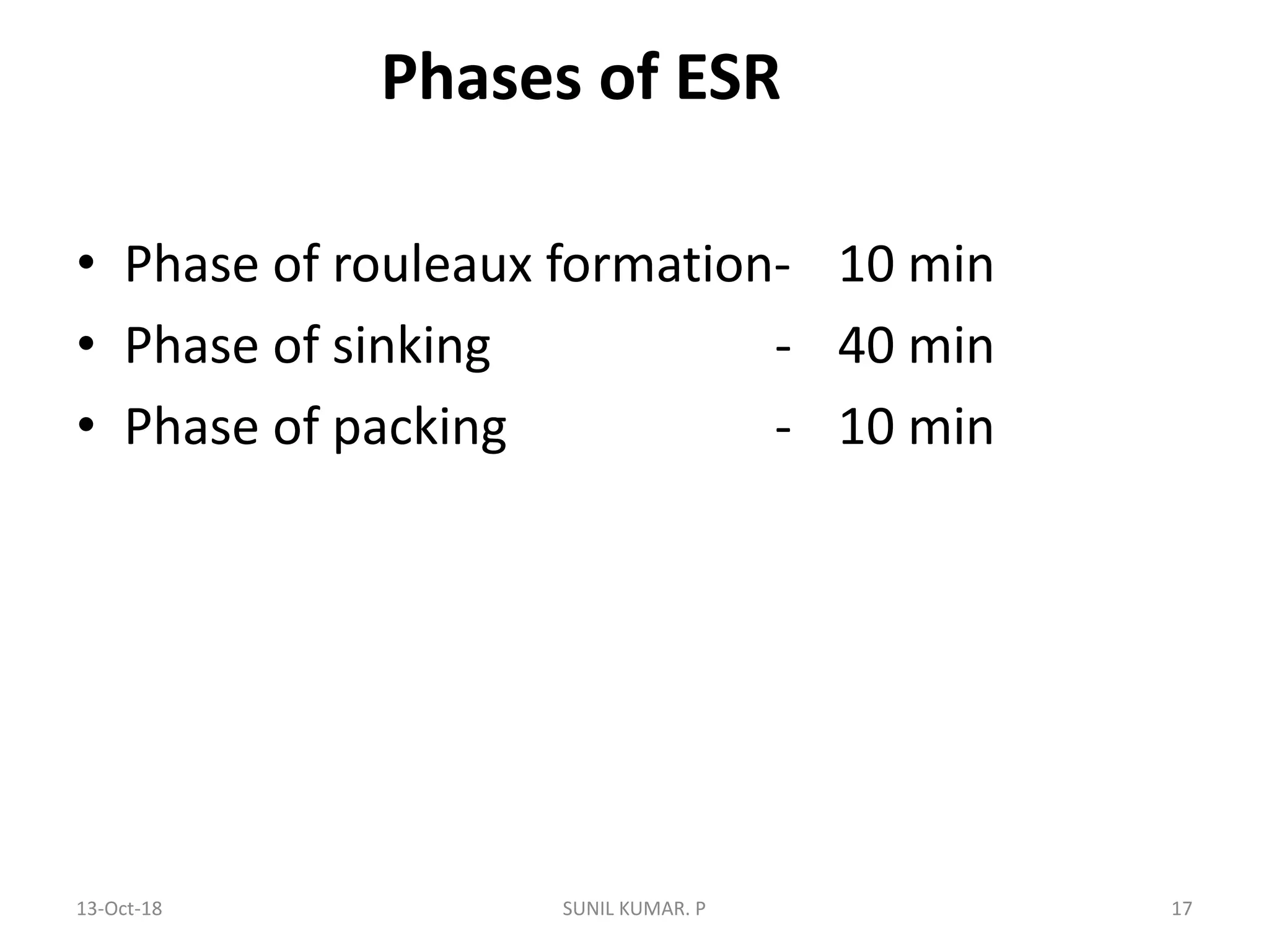 Erythrocyte Sedimentation Rate (ESR) | PPTX | Blood Disorders ...