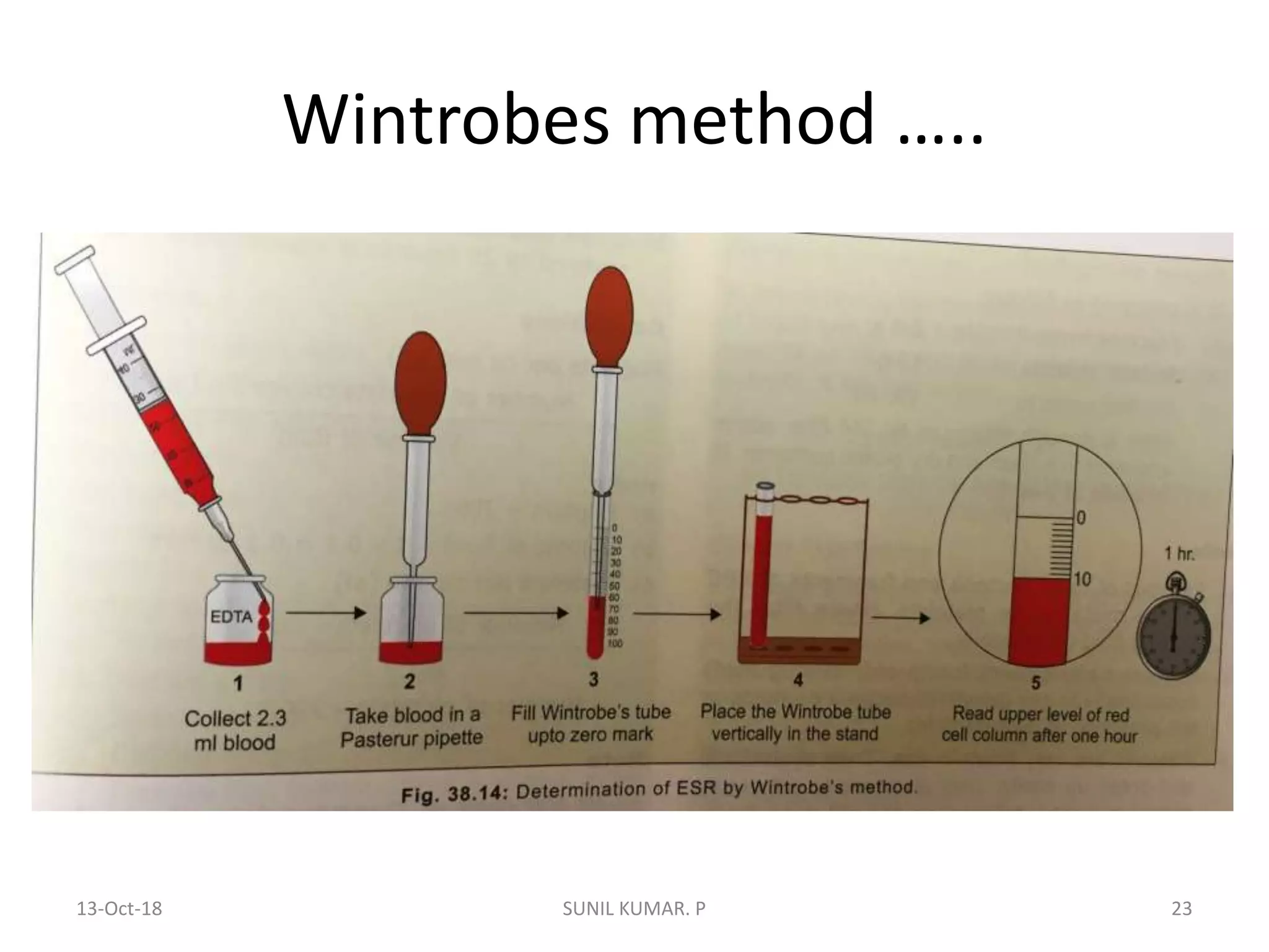 Erythrocyte Sedimentation Rate (ESR) | PPTX