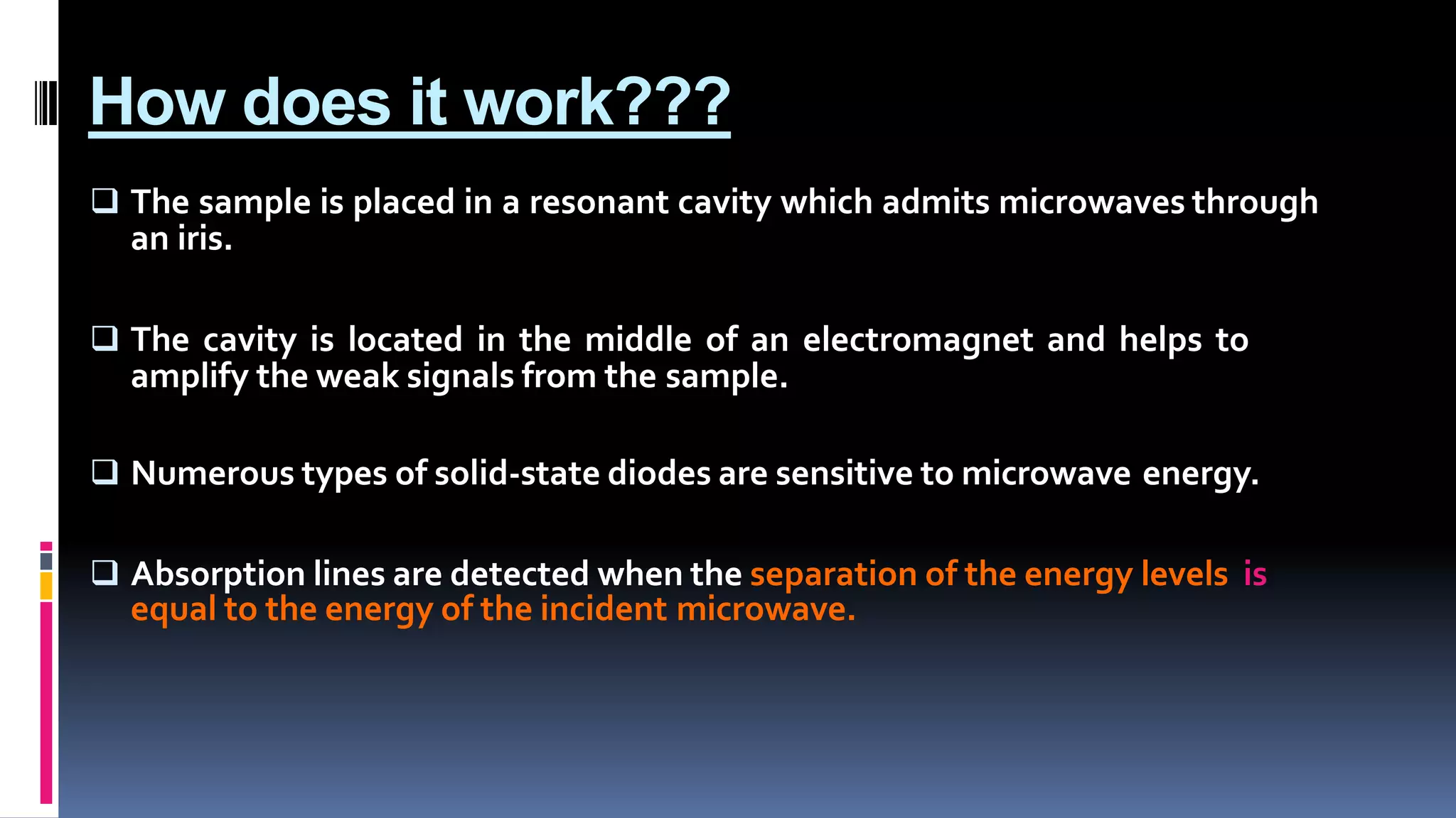 Electron spin resonance(ESR) spectroscopy | PPTX
