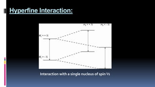 Electron spin resonance(ESR) spectroscopy | PPTX