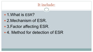 Esr | PPTX