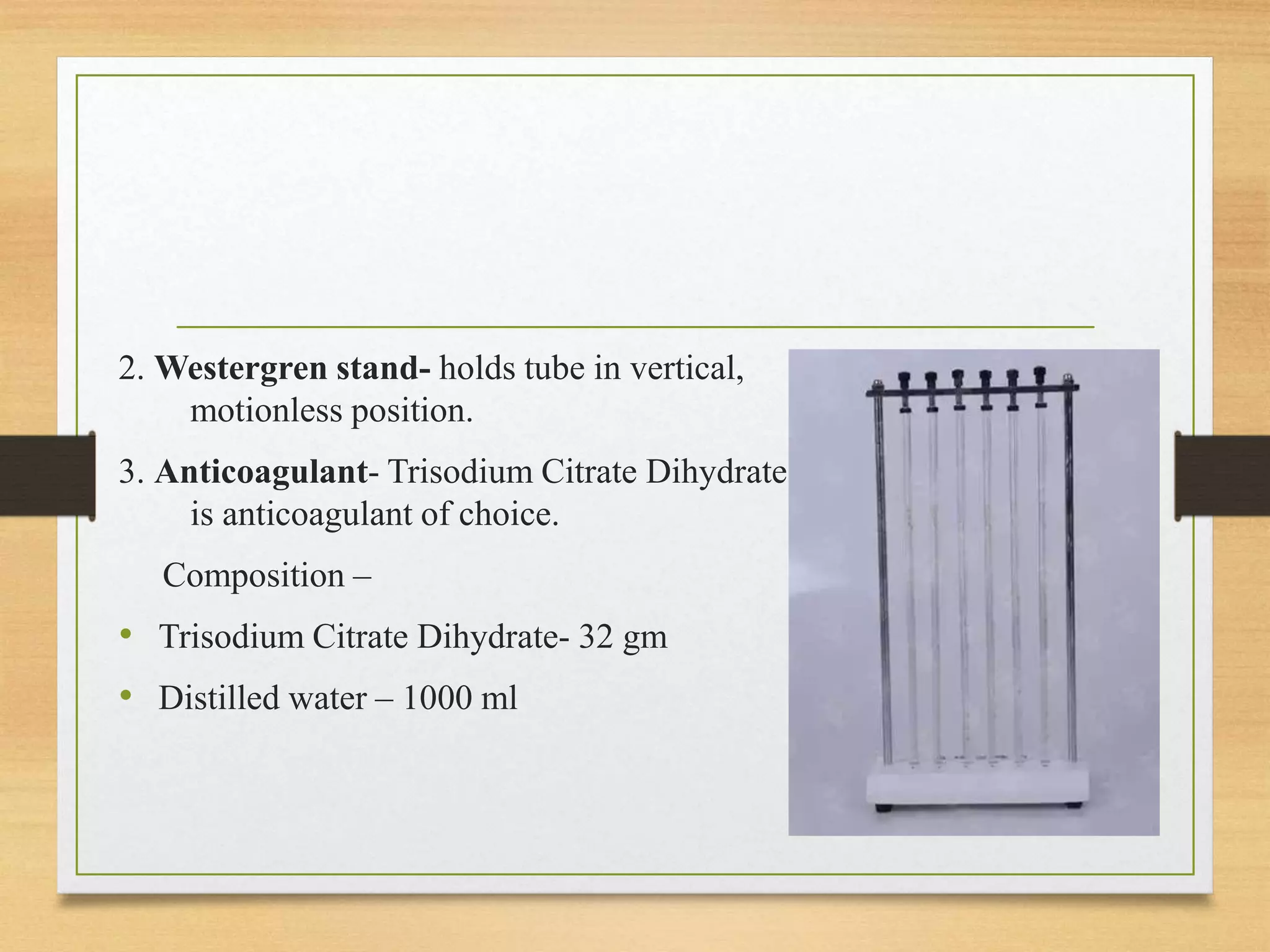 Esr method, principle and interpretation | PPTX