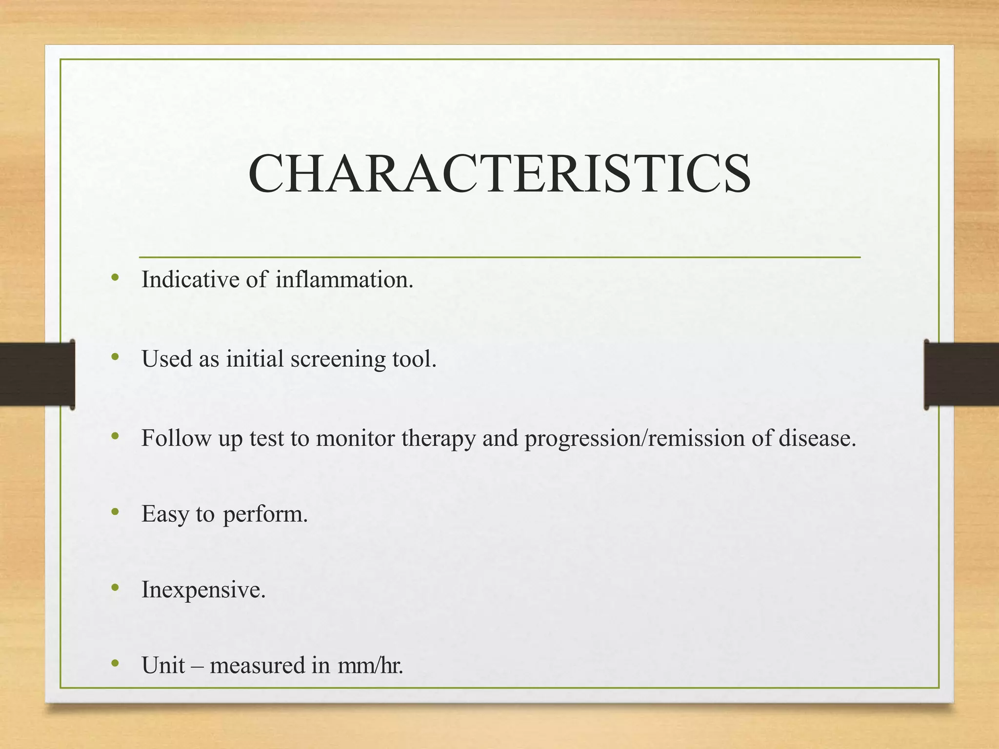 Esr method, principle and interpretation | PPTX