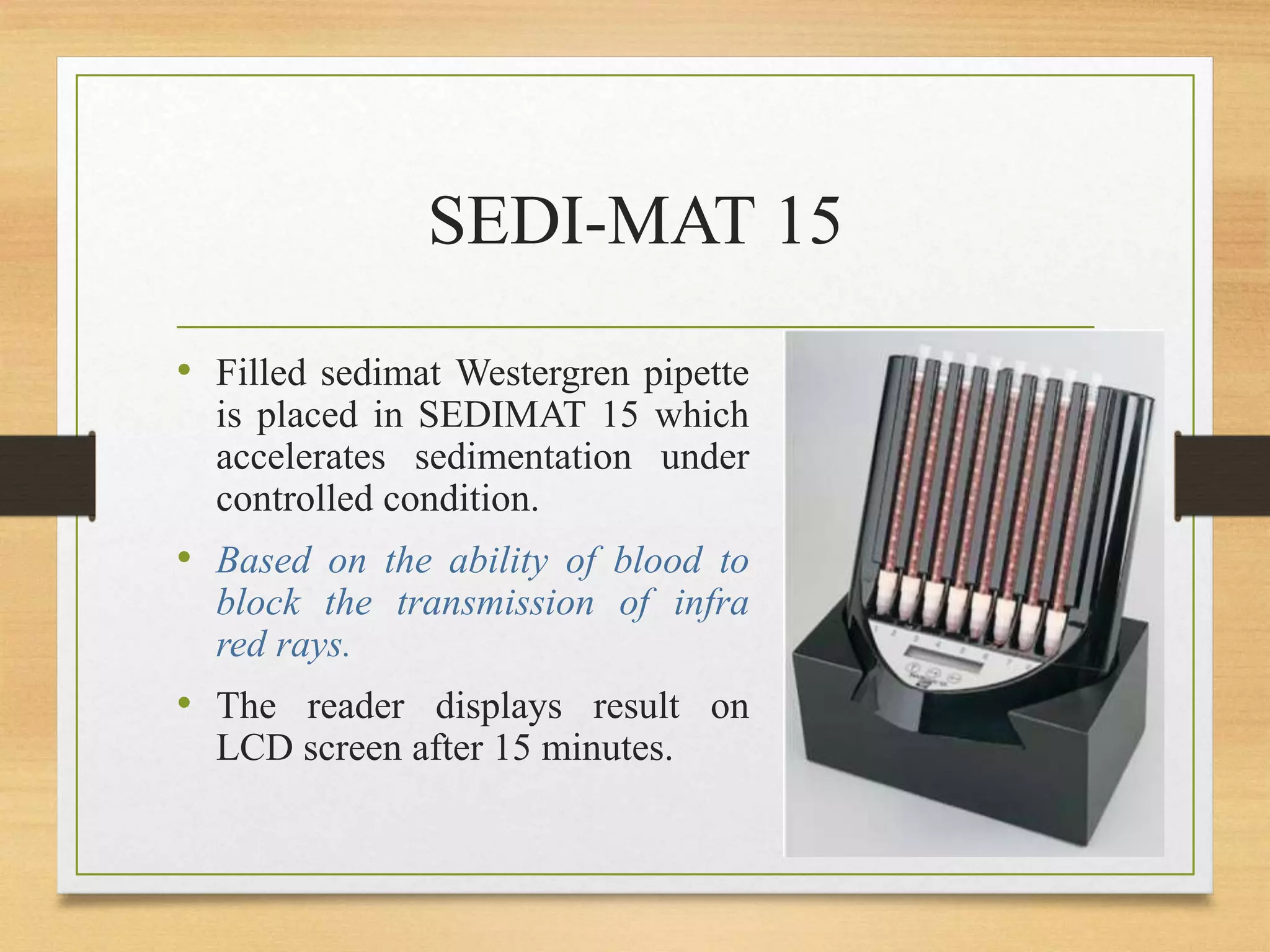 Esr method, principle and interpretation | PPTX