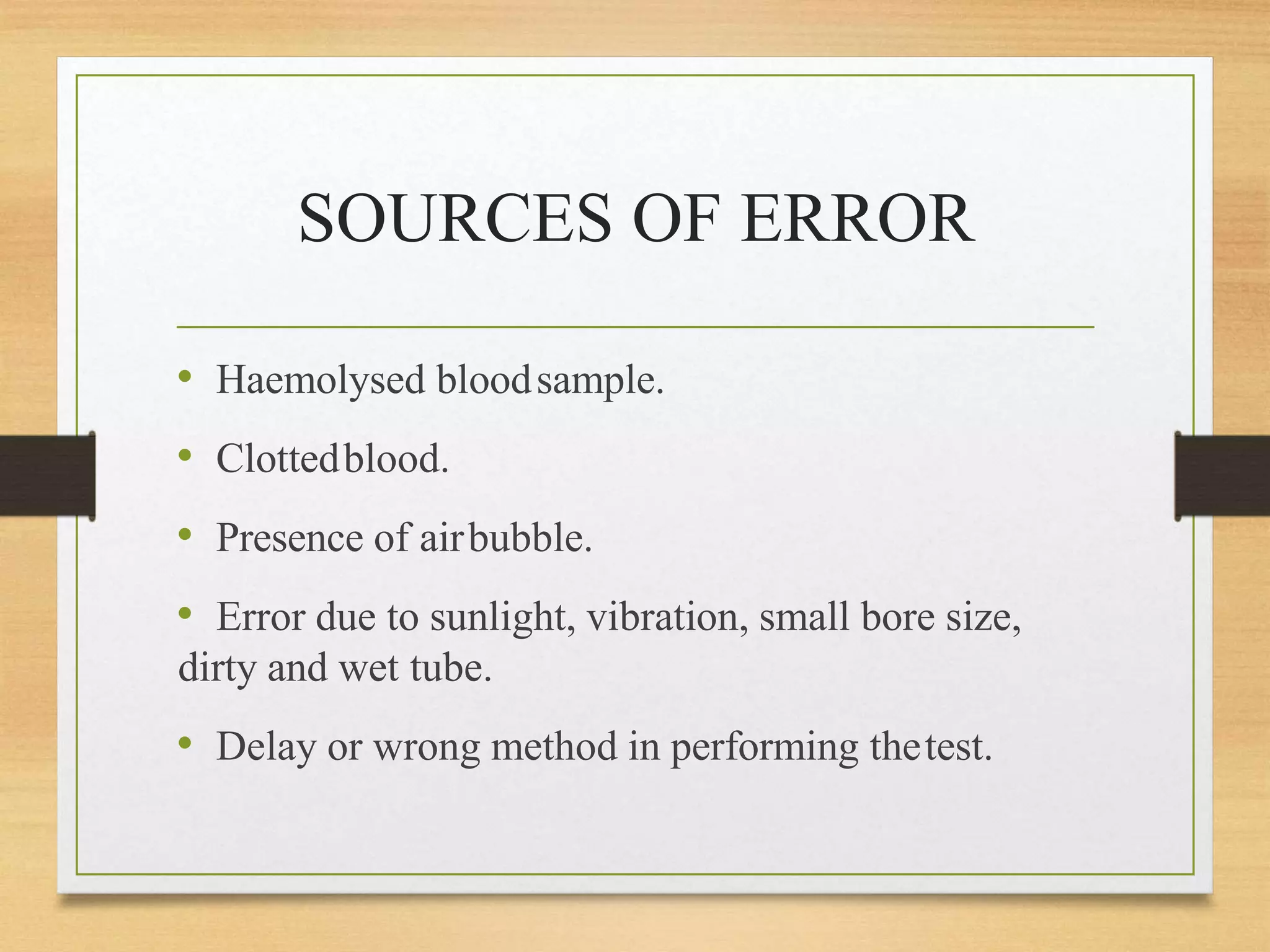 Esr method, principle and interpretation | PPTX