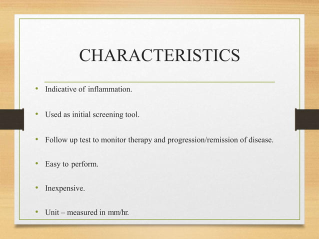Esr method, principle and interpretation | PPTX