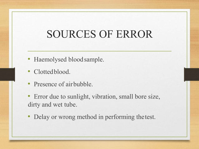 Esr method, principle and interpretation | PPTX