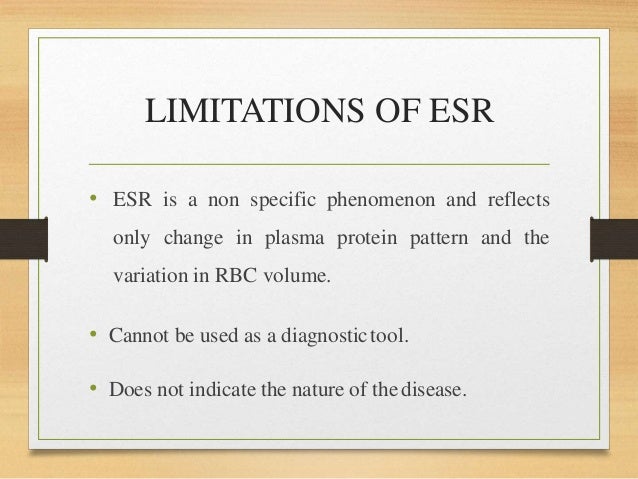 Esr method, principle and interpretation
