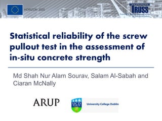 "Statistical reliability of the screw pullout test in the assessment of ...