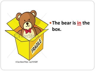 prepositions of place | PPT