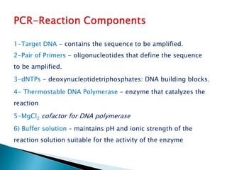 polymerase chain reaction (PCR) technique | PPT