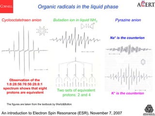 Intro to EPR spectroscopy | PPT